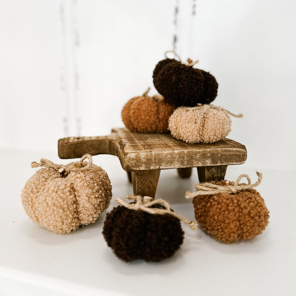 Assorted Sherpa Pumpkin Set – One Cottage Way